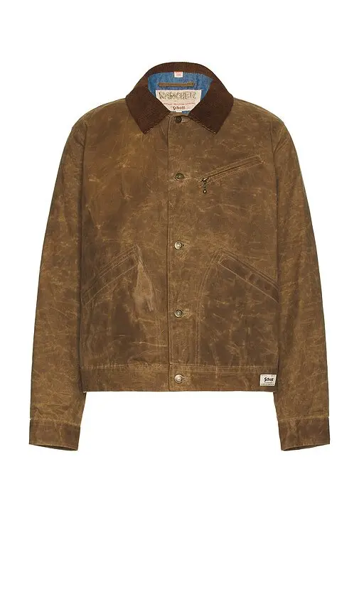 SCHOTT Waxed Cotton Mechanic Jacket