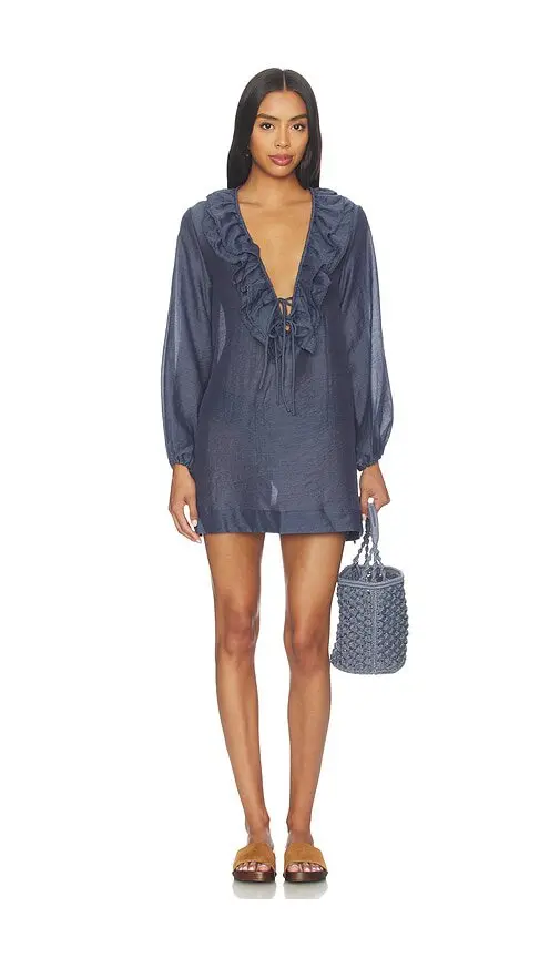 Heartloom Mesa Cover-up In Blue - Indigo