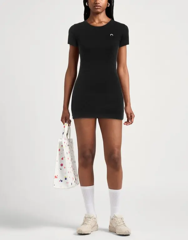 MARINE SERRE Cotton Jersey T-shirt Mini Dress