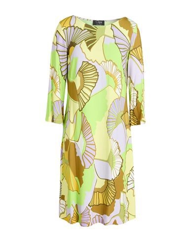CLIPS Floral Print Light Viscose Blend Mini Dress - Light Green