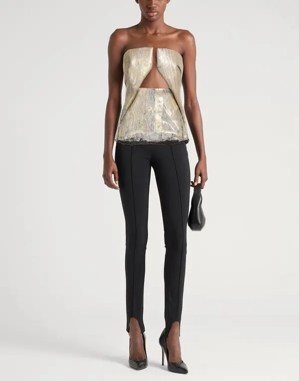Rick Owens Top Size Cotton, Elastomultiester, Rubber