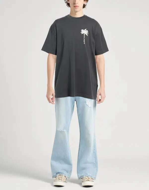 Palm Angels T-shirt Charcoal Size Cotton