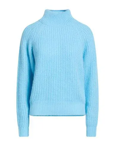 Peserico Pescarico Light Baby Alpaca Wool Blend Turtleneck Sweater - Blue