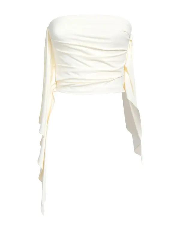 Attico Ruched Strapless Top