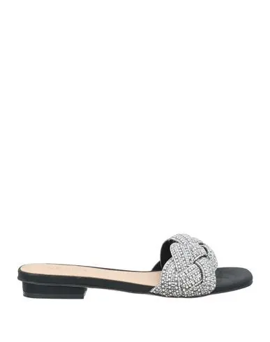 Menbur Sandals Size Textile Fibers - Black
