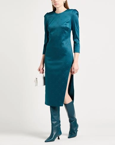 Elisabetta Franchi Midi Dress With Jacquard Logo Print