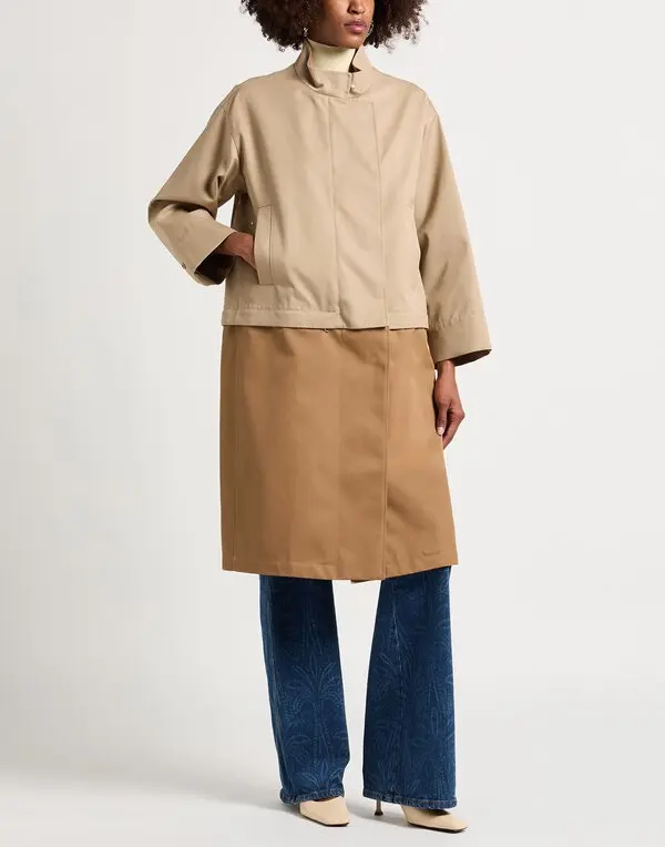 MOORER Overcoat & Trench Coat Size Polyester, Cotton, Polyurethane