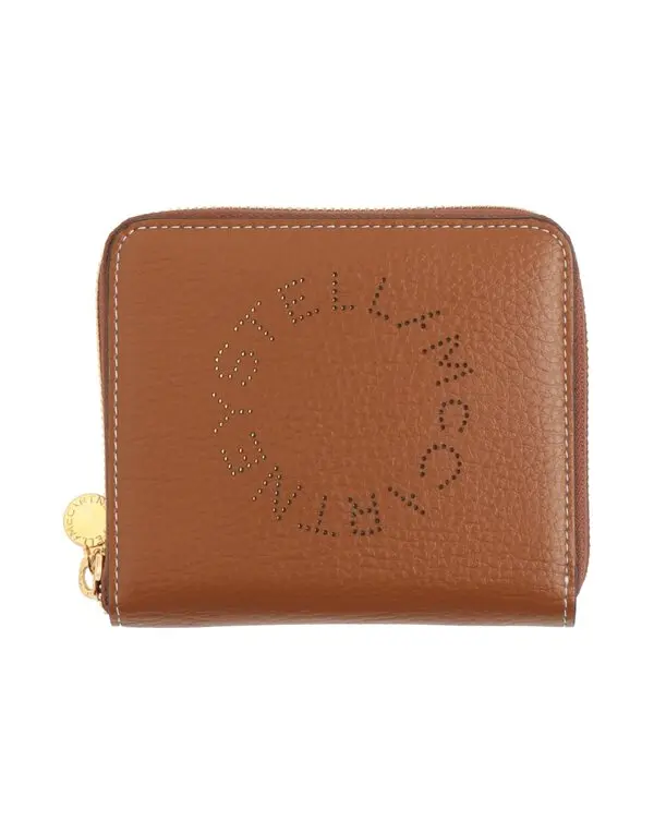 Stella McCartney Wallet Textile Fibers - Tan