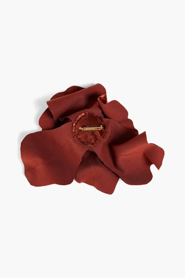 Zimmermann Floralappliquéd Velvet Brooch