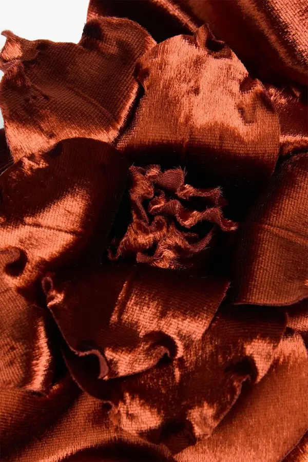 Zimmermann Floralappliquéd Velvet Brooch