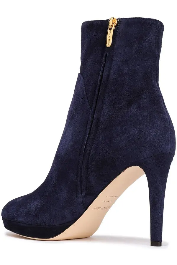 SERGIO ROSSI Suede Ankle Boots