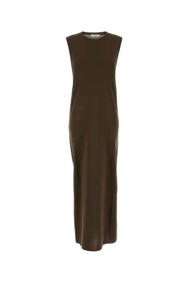 THE ROW Mud Stretch Silk Blend Oiva Dress