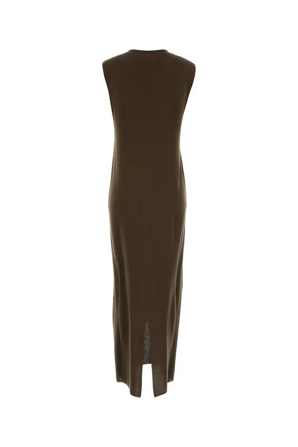 THE ROW Mud Stretch Silk Blend Oiva Dress
