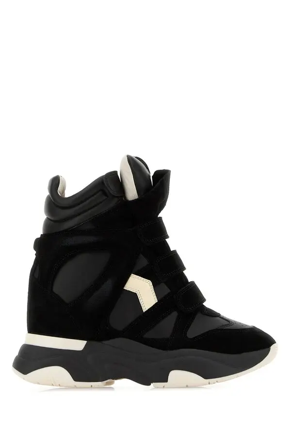 Isabel Marant Étoile Suede And Leather Balskee Sneakers - Black