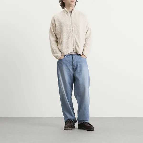 PICANTE Bouclé Funnel Neck Zip-through Knit