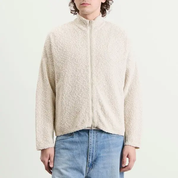 PICANTE Bouclé Funnel Zip Through Knit