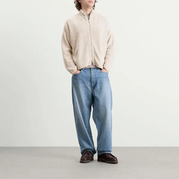 PICANTE Bouclé Funnel Zip Through Knit