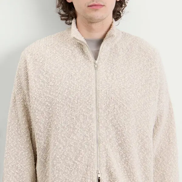 PICANTE Bouclé Funnel Zip Through Knit