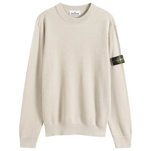 Stone Island Ribbed Soft Organic Cotton Jumper