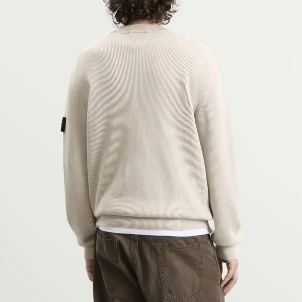 Stone Island Ribbed Soft Organic Cotton Jumper
