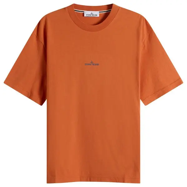 Stone Island Vertical Placement T-shirt - Burnt Orange