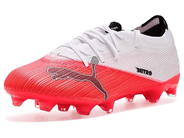 PUMA Ultra Nitrotm 7 Match Firm, Artificial Ground Soccer Cleats Soccer Shoes Ultra / Black/ White - Red