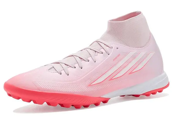 Adidas F50 Sparkfusion League Mid Top Turf Soccer Shoes Solar Turbo/white/distilled - Pink