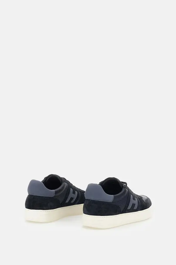 Hogan H668 Lace-up Sneakers With H Band - Blu
