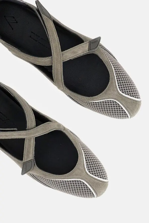 Attico Floor01' Ballerina Flat - Grigio