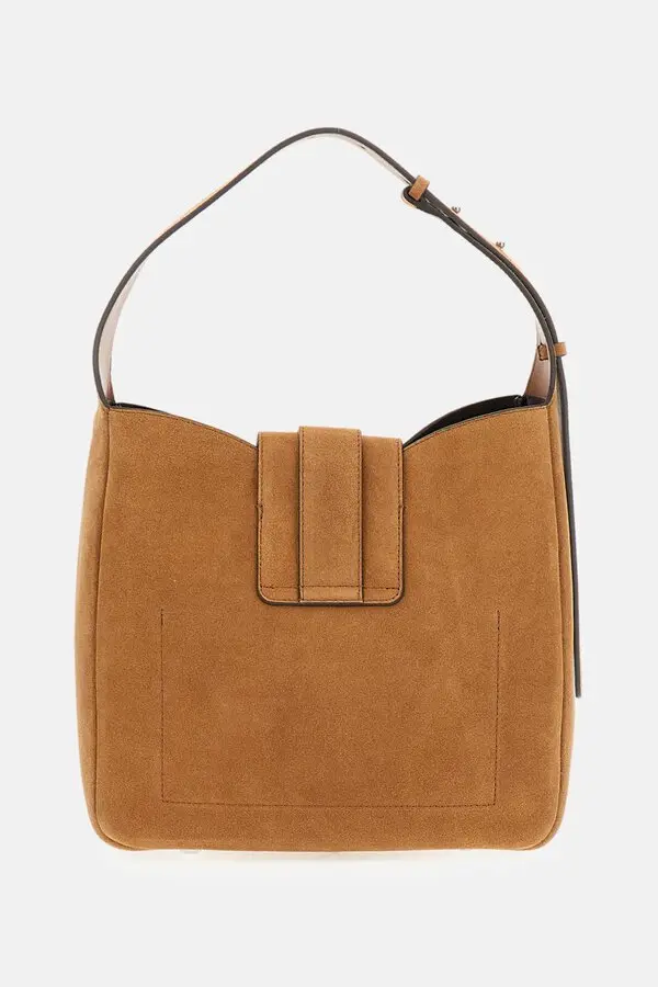 Hogan Vertical Hobo Bag - Marrone