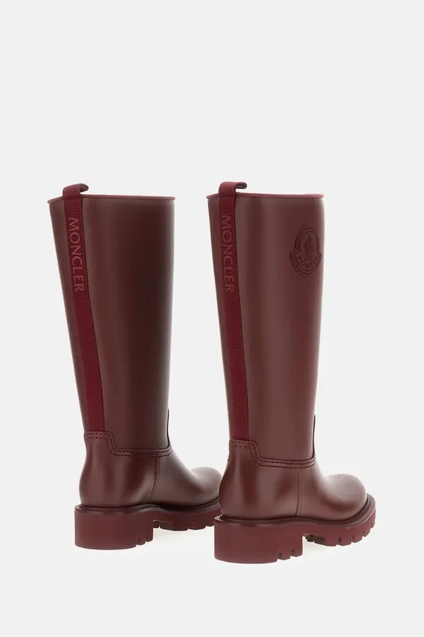 Moncler Kickstream High Rain Boots - Rosso