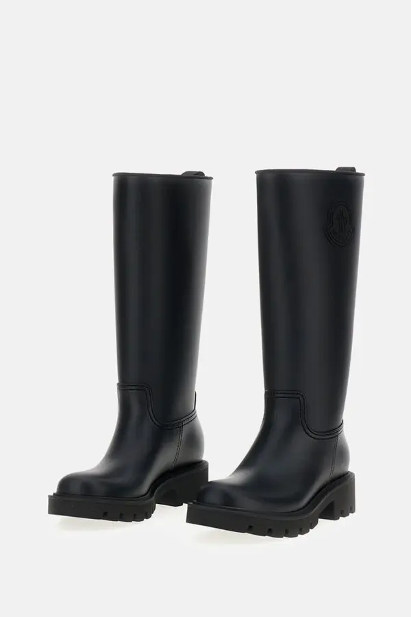 Moncler Kickstream High Rain Boots - Nero