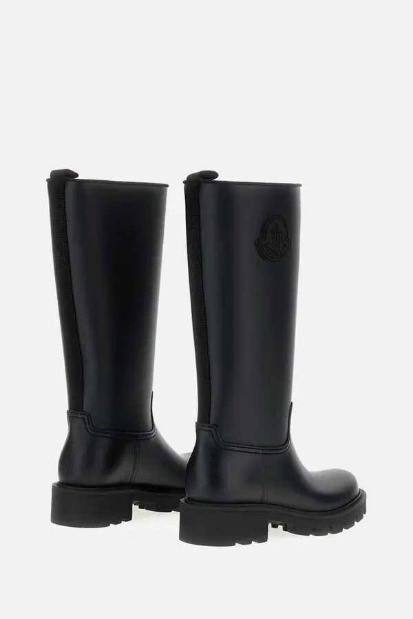 Moncler Kickstream High Rain Boots - Nero