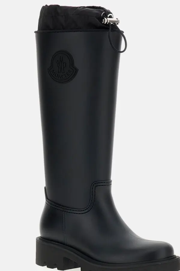 Moncler Kickstream High Rain Boots - Nero