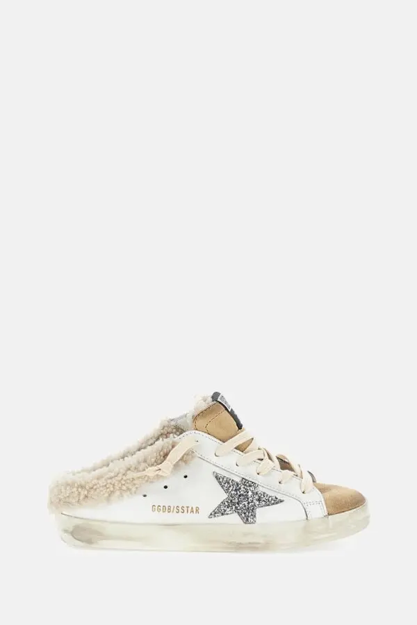 GOLDEN GOOSE Super Star Sabot Shearling Sneakers