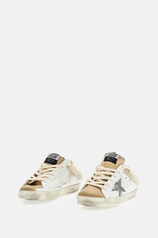 GOLDEN GOOSE Super Star Sabot Shearling Sneakers