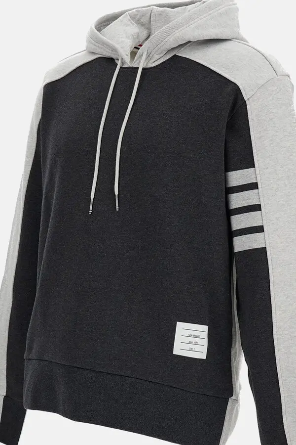 Thom Browne 4-bar Colorblock Hoodie