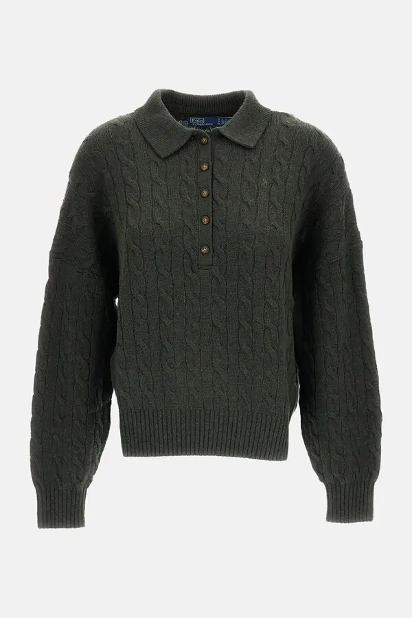 Polo Ralph Lauren Cable Knit Polo Sweater