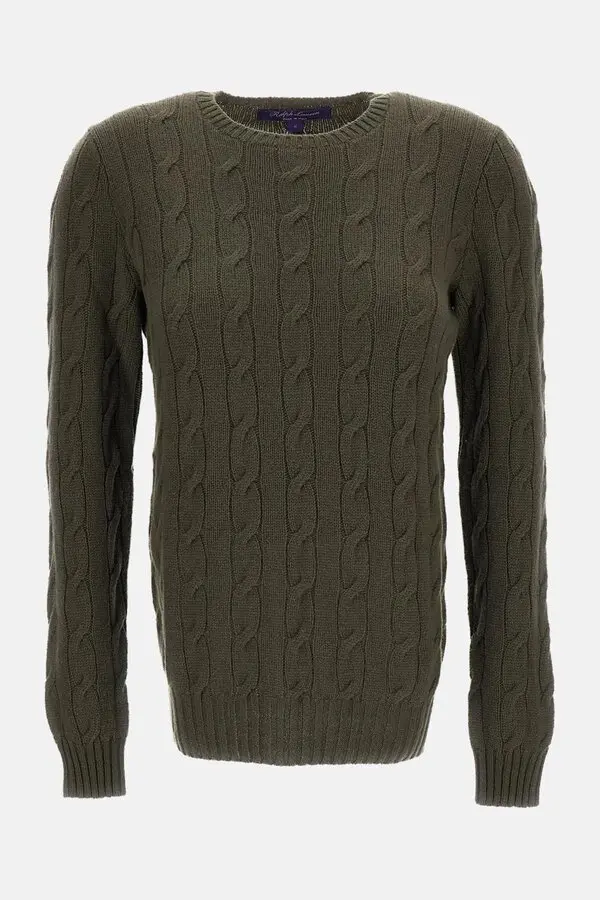 Ralph Lauren Cable-knit Crewneck Sweater - Green