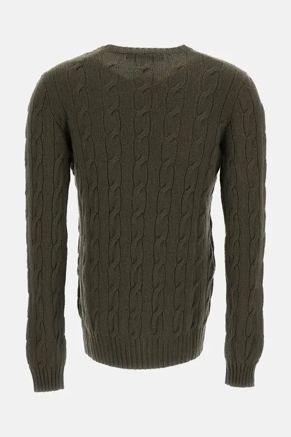 Ralph Lauren Cable-knit Cashmere Crewneck Sweater - Green