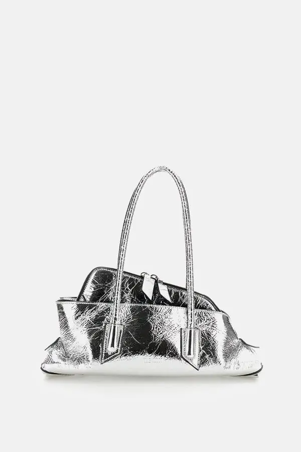 Attico Borsa 'la Passeggiata Small' Top Handle - Argento