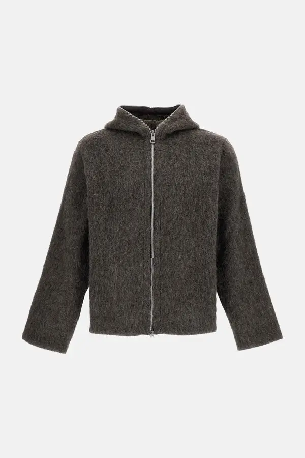 Our Legacy Wool-knit Full-zip Hooded Sweater