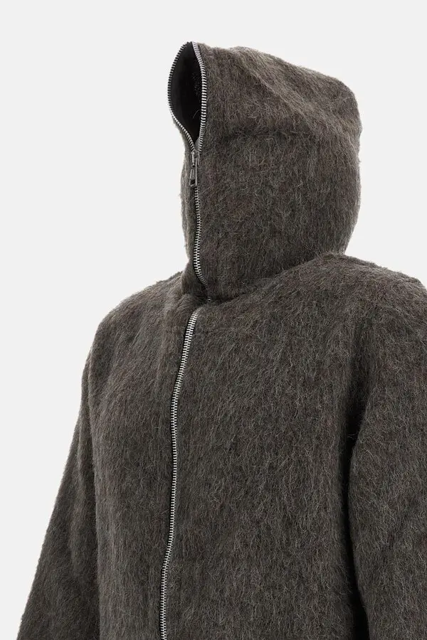 Our Legacy Wool-knit Full-zip Hooded Sweater