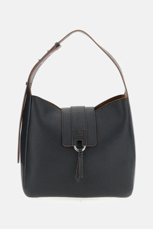 Hogan Hobo Vertical Bag - Black