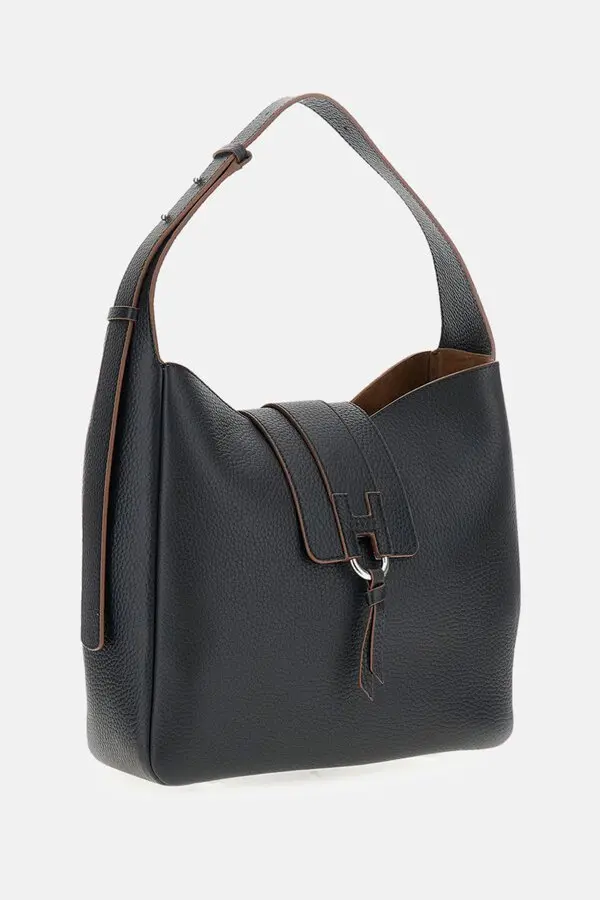 Hogan Hobo Vertical Bag - Black