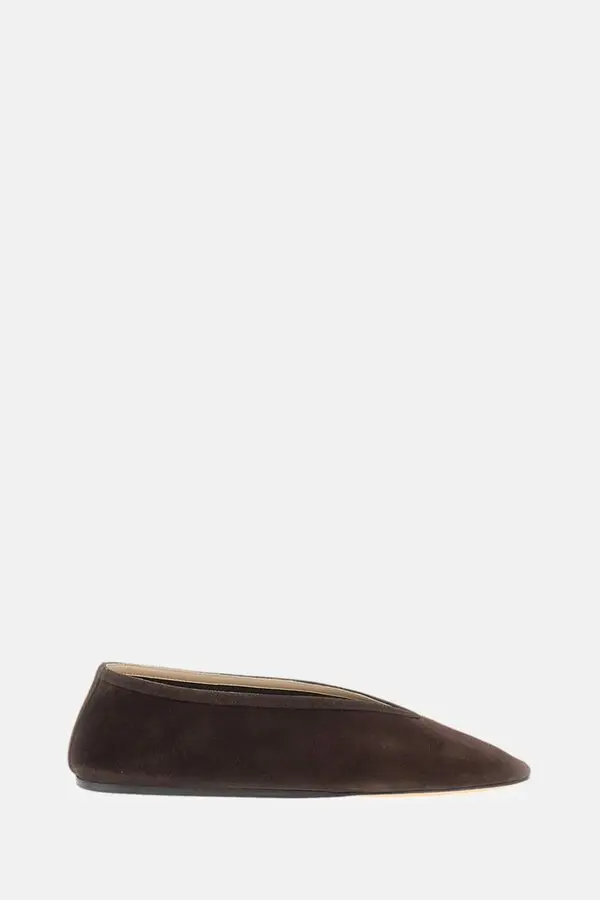 Le Monde Beryl Scarpe Luna Slipper Suede - Marrone