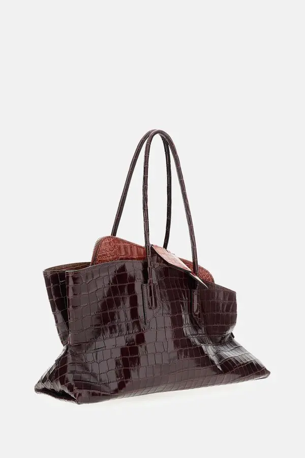 Attico La Passeggiata Medium Top Handle Bag - Rosso
