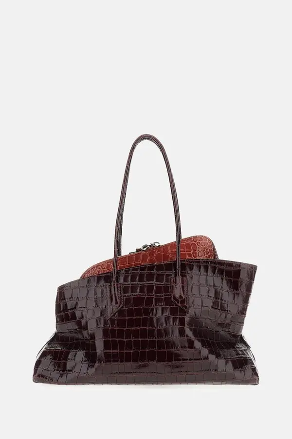 Attico La Passeggiata Medium Top Handle Bag - Rosso
