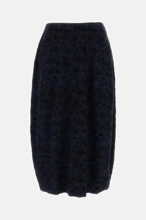 BOBOUTIC Jacquard Knit Midi Skirt