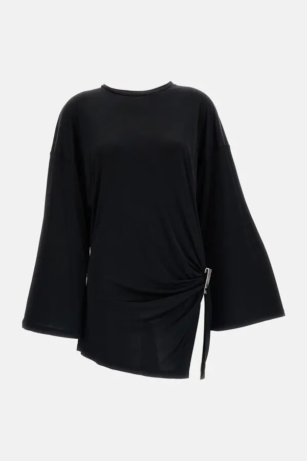 Attico Mini Abito A Maniche Lunghe - Nero